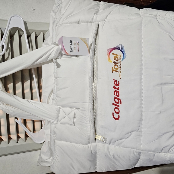 Bags | Colgate White Tote Bag | Poshmark
